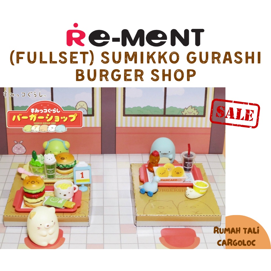 Jual Mainan Miniatur RE-MENT FULLSET SUMIKKO GURASHI BURGER SHOP (JAPAN ...