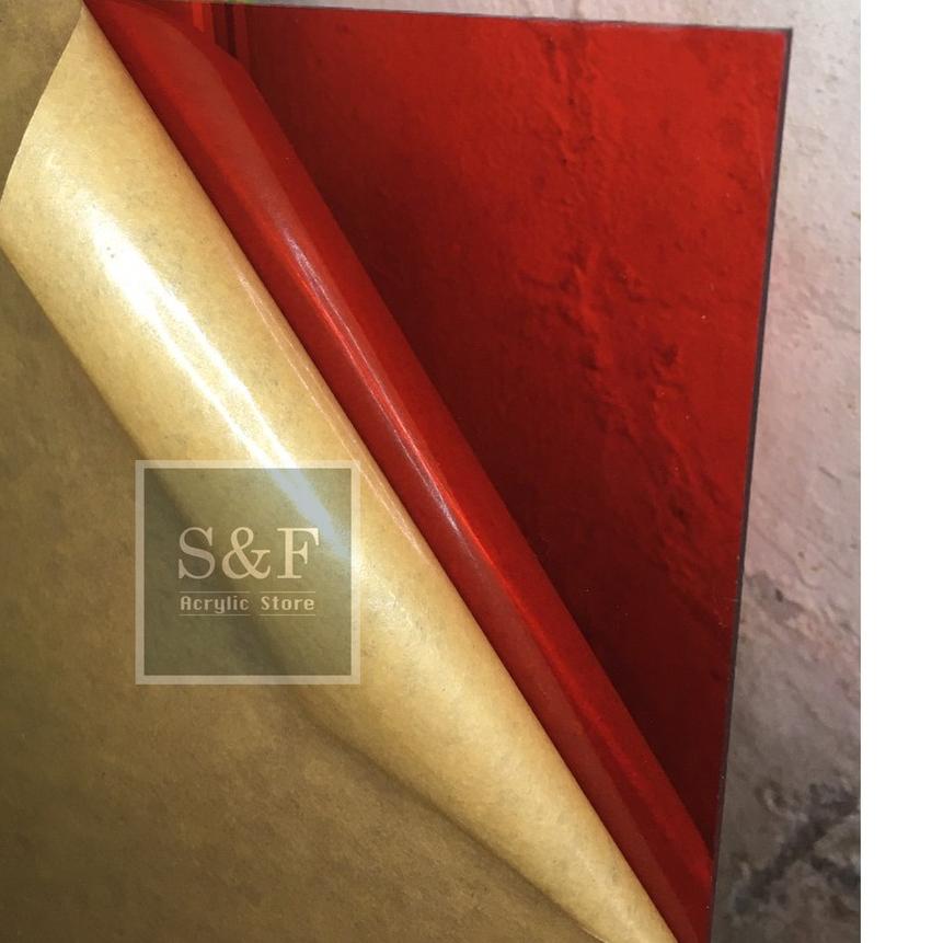 Jual AKRILIK MERAH TRANSPARAN 2MM / AKRILIK MERAH RAYBEN / ACRYLIC ...