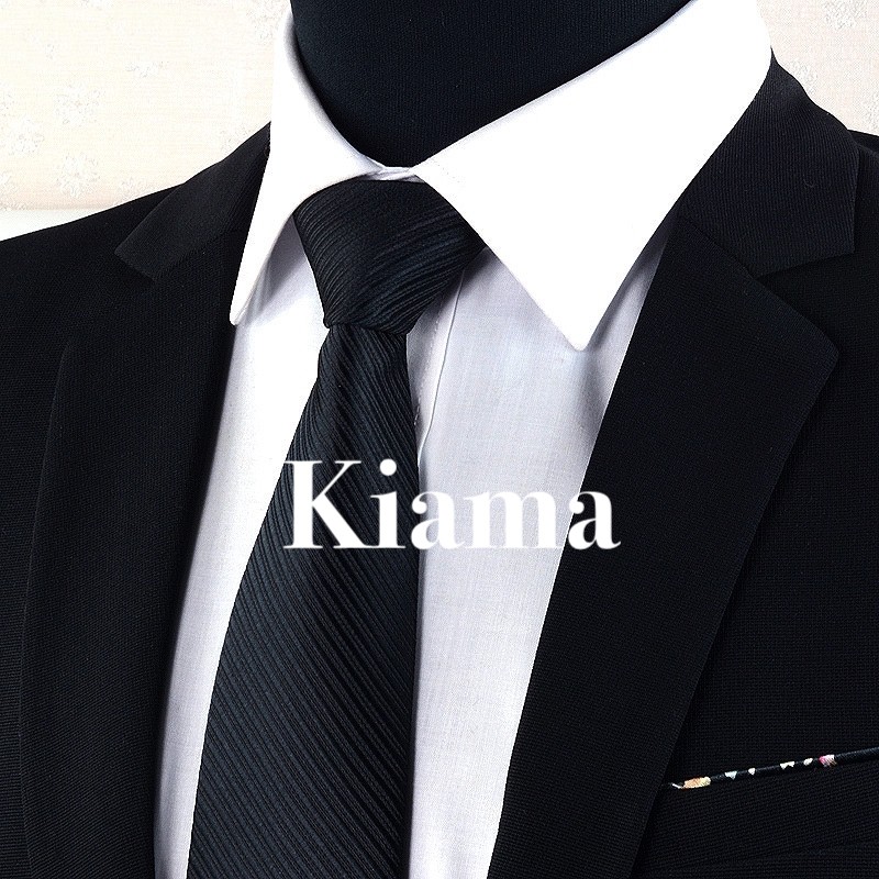 Jual KIAMA - Long Tie Black Dasi Hitam Premium Polyester | Shopee Indonesia