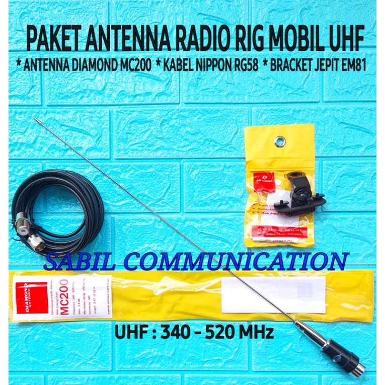 Jual ANTENA MOBIL MC200 ANTENNA RADIO RIG MOBIL PLUS PAKET BRACKET ...