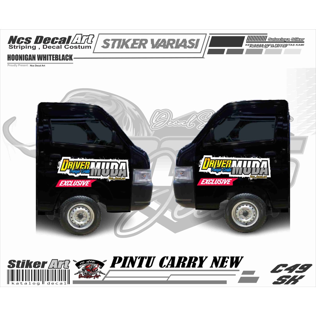 Jual Stiker Pintu Mobil Pick Up Stiker Pintu Samping Carry new All Pick ...