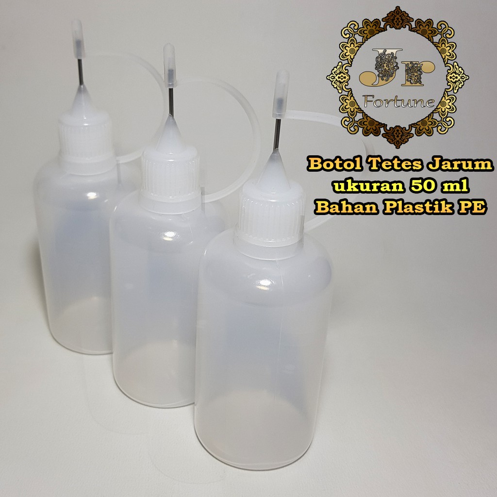 Jual BOTOL PLASTIK PE TETES JARUM UKURAN 50 ML | Shopee Indonesia