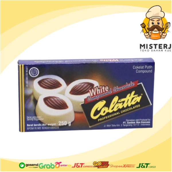 Jual Colatta Compound | Chocolate | White | 250 Gram | Coklat Putih ...