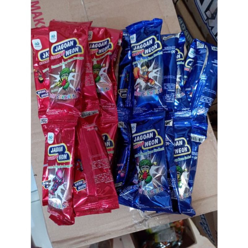 Jual Permen lolly Jagoan neon isi 10pcs | Shopee Indonesia