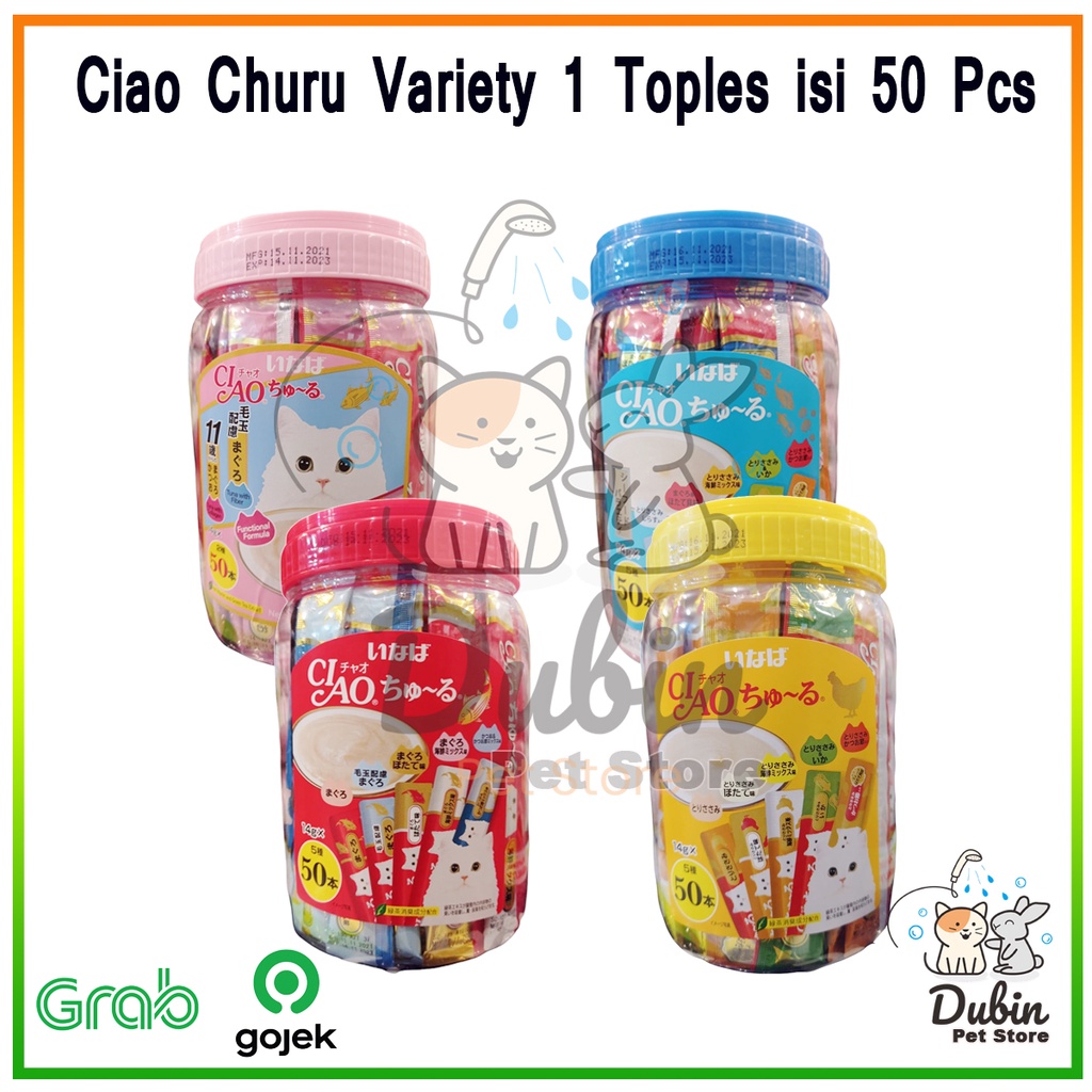 Jual CIAO Liquid Snack Toples / Snack Kucing CIAO Liquid Toples isi 50pcs | Shopee Indonesia