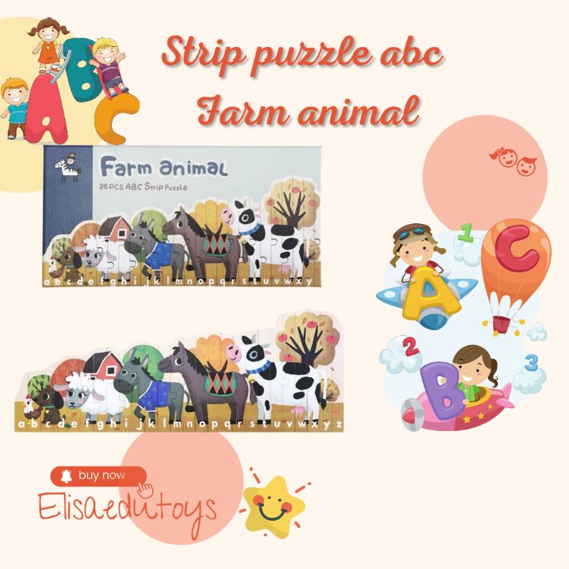Jual puzzle abc strip stik es krim puzzle | Shopee Indonesia