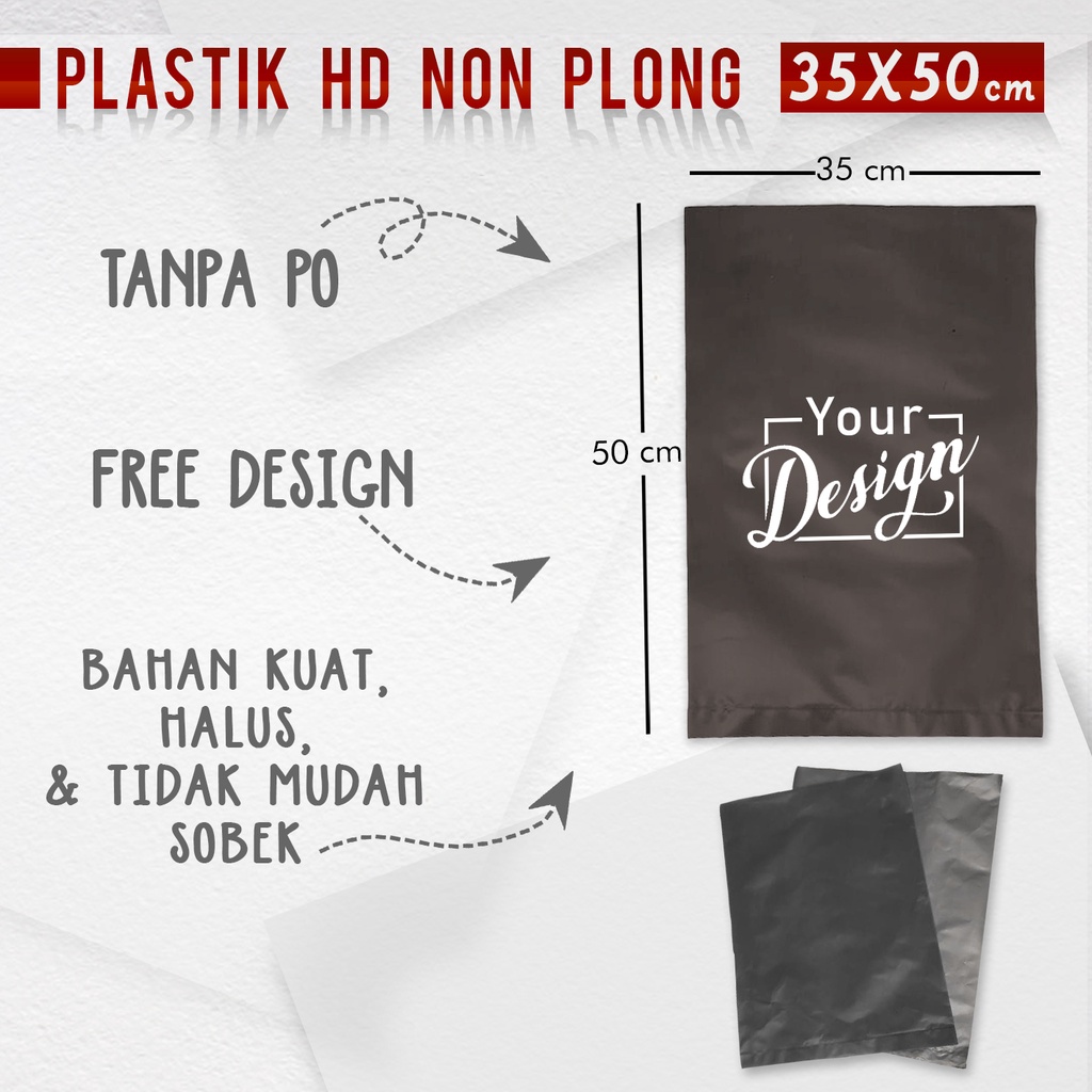 Jual SABLON PLASTIK PACKING CUSTOM 35X50 PLASTIK SABLON HD TANPA PLONG ...