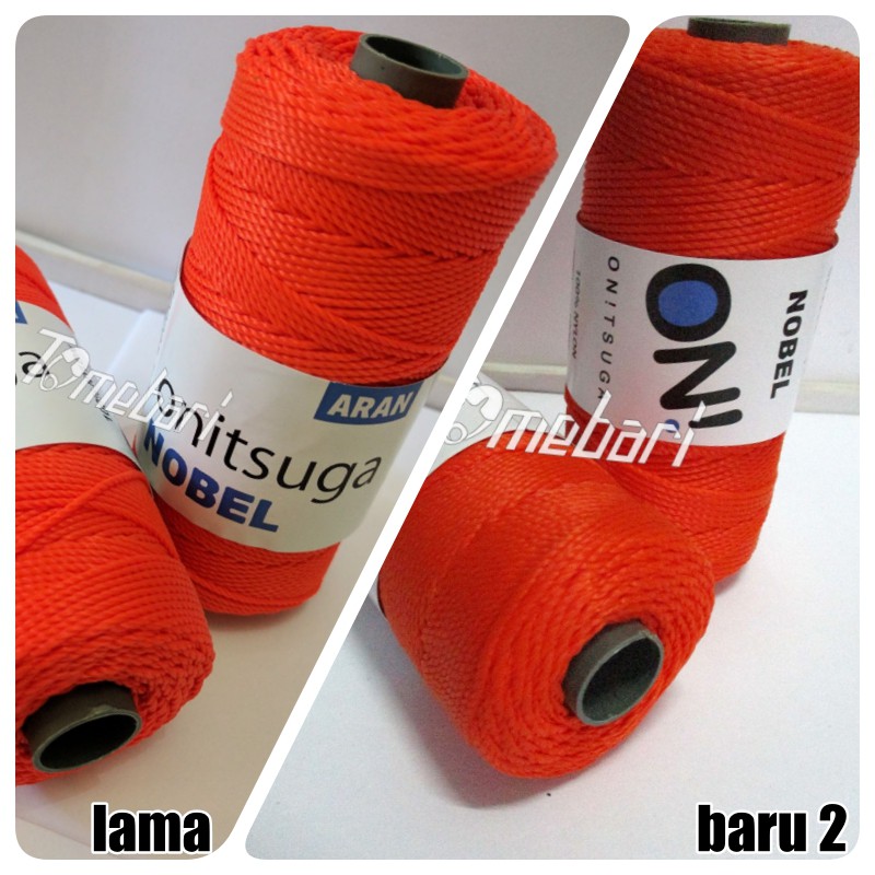 Jual BENANG RAJUT NILON ORANYE WORTEL/ ORANGE CARROT ONITSUGA NOBEL ...