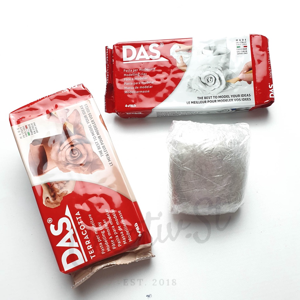 Jual DAS Modelling Clay 200 Gr Tanah Liat Air Dry Repack Sculpting ...