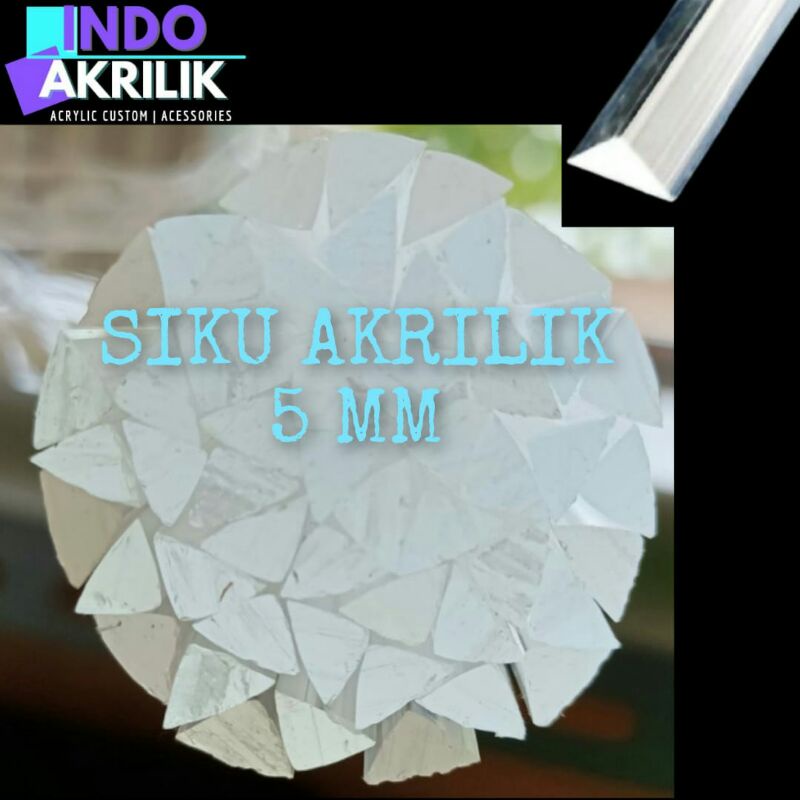 Jual SIKU AKRILIK SEGITIGA 5MM | SIKU AKRILIK BENING | PANJANG 60 CM ...