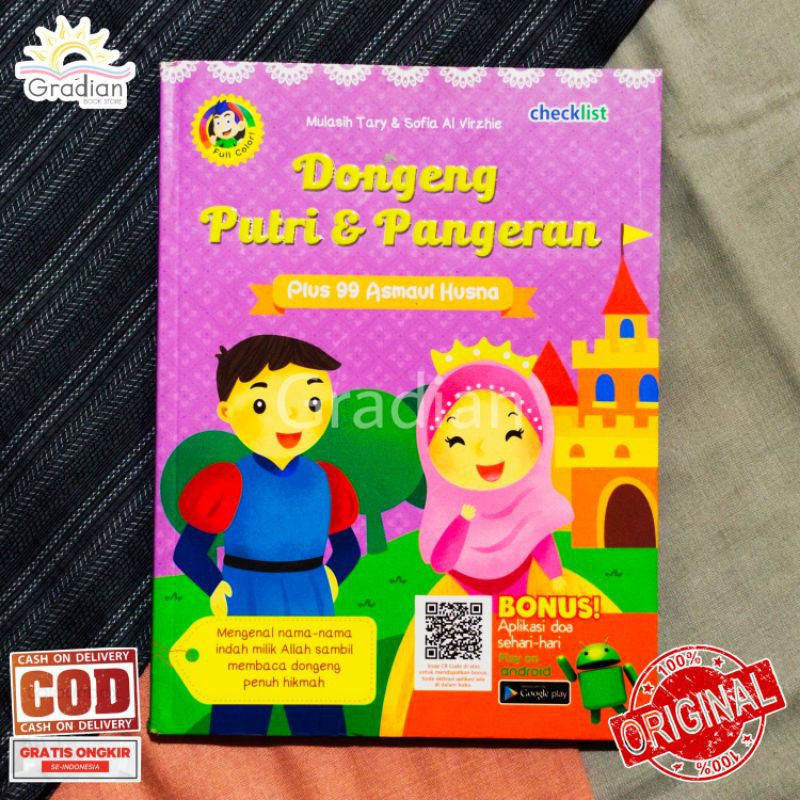 Jual Buku Dongeng Putri dan Pangeran Plus 99 Asmaul Husna | Original | Buku Cerita Anak | Shopee ...