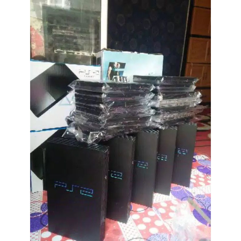 Jual PS2 slim harddisk 80Gb full game stik 2 baru ya bukan second2 ...