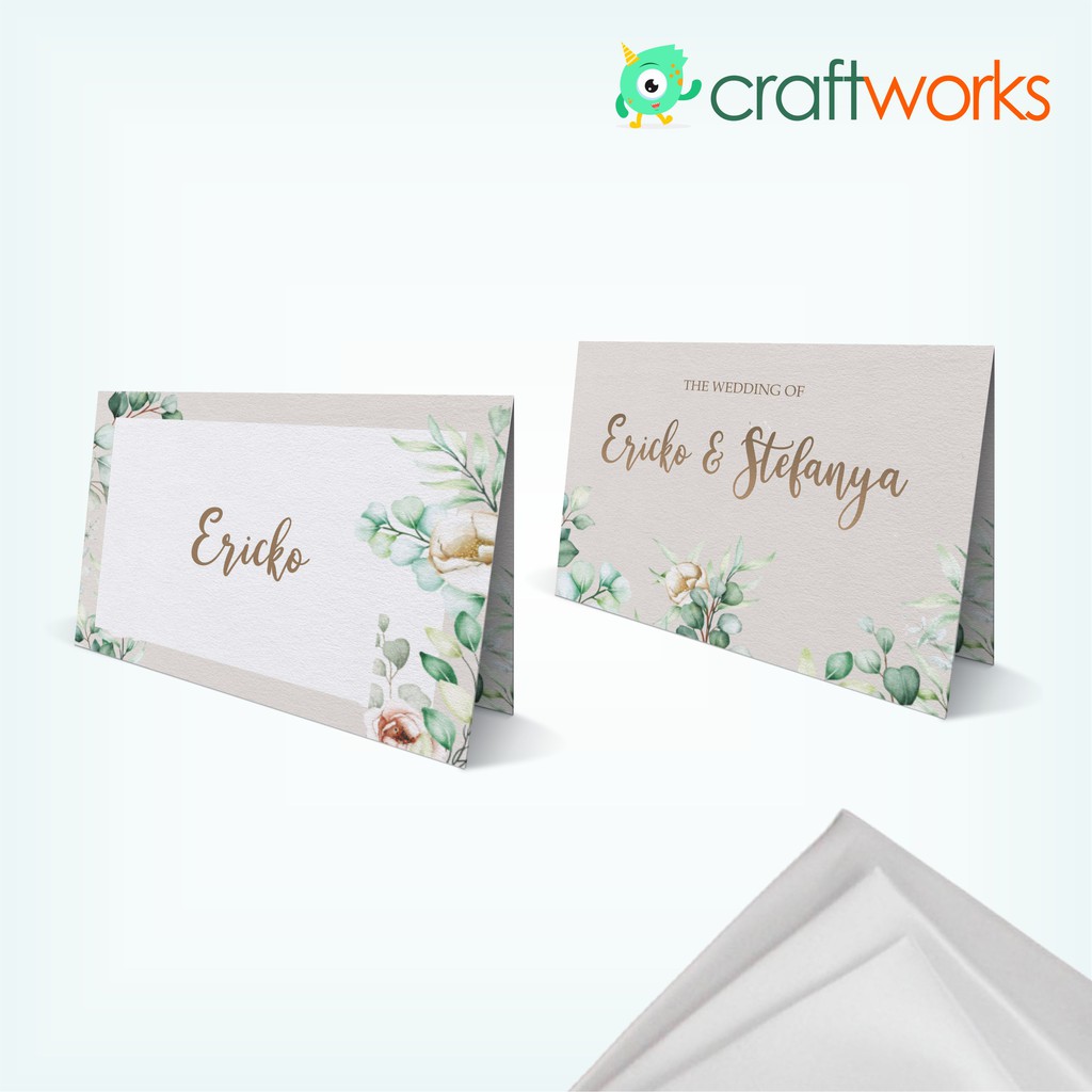 Jual CUSTOM TABLE NAME TENT CARD / WISH CARD- TABLE DECOR | Shopee ...