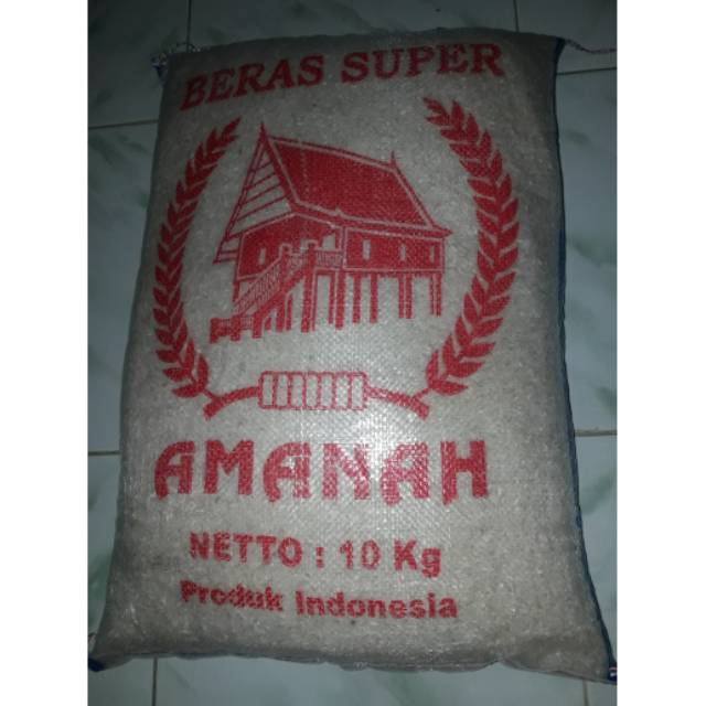 Jual BERAS SUPER MEREK AMANAH 10kg | Shopee Indonesia