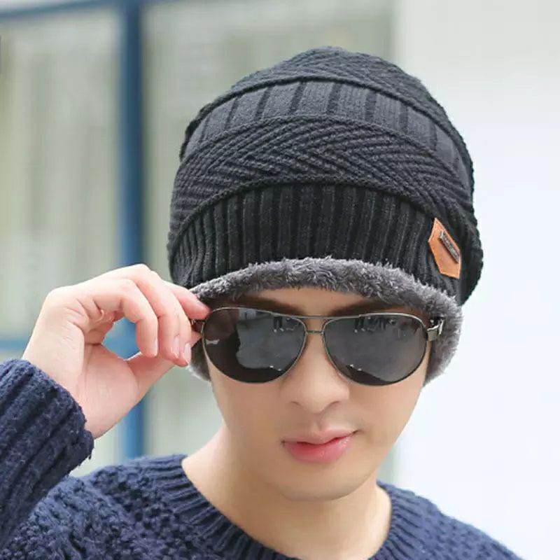 Jual [BISA COD] Topi Kupluk Rajut Wool Musim Dingin Pria Wanita Winter ...