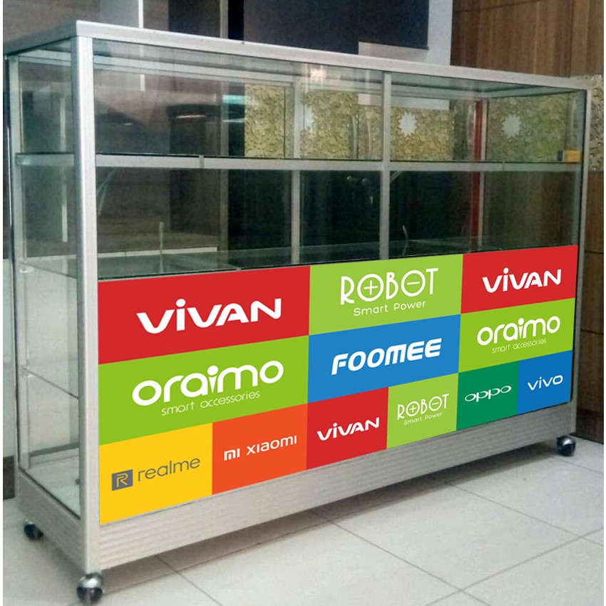 Jual STIKER VINYL MEJA ETALASE MERK HP (DESAIN SEPERTI GAMBAR) | Shopee ...