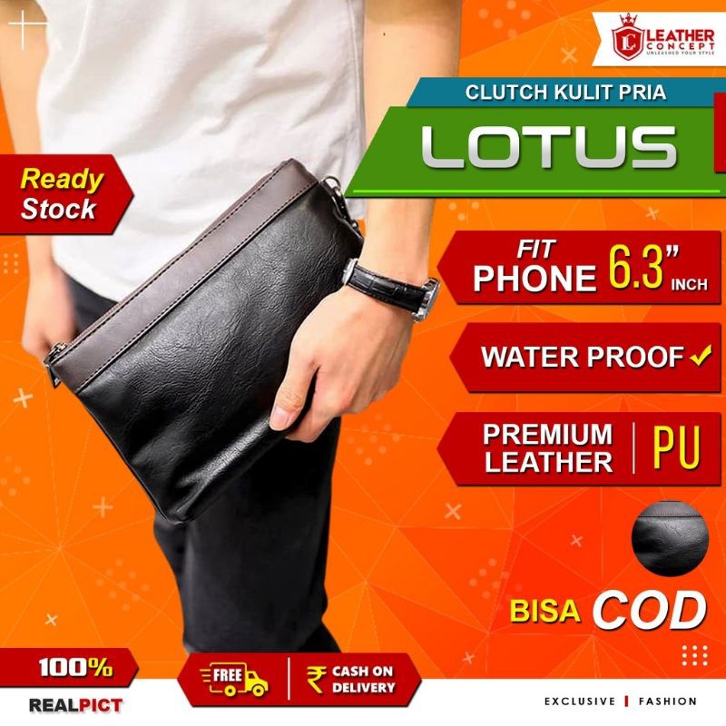 Jual Tas Tangan Pria - Clutch Pria (LOTUS) | Shopee Indonesia