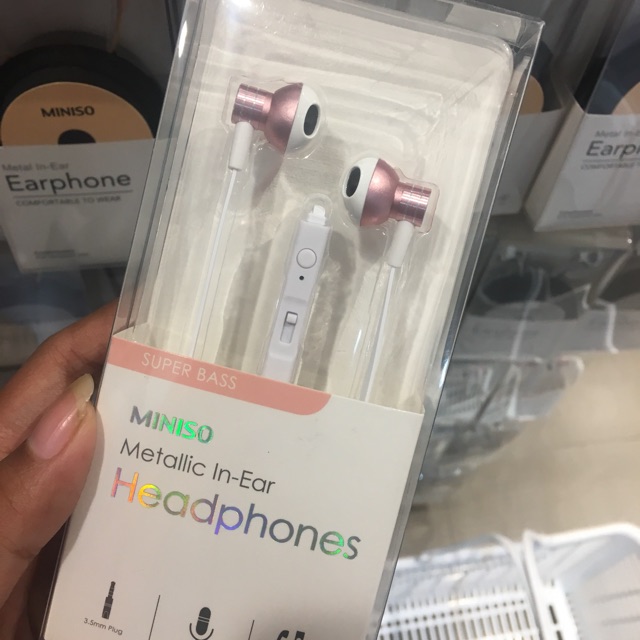 Jual Miniso Metalic Ear Headphone | Shopee Indonesia