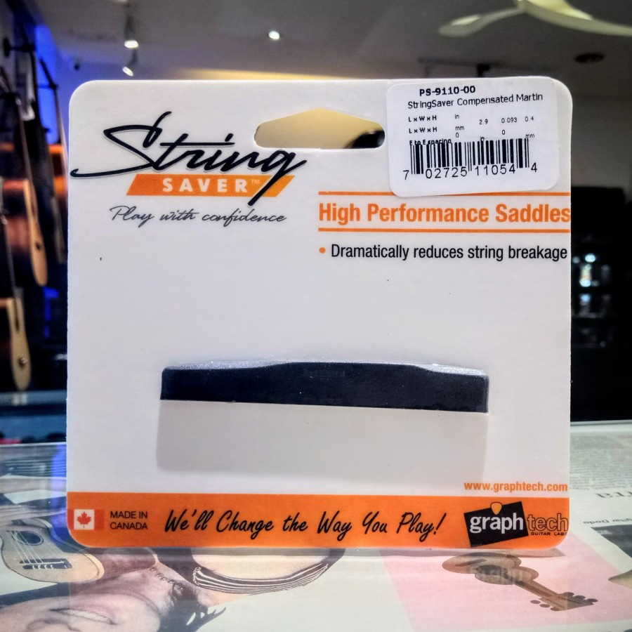 Jual String Saver PS-9110-00 Compensated Martin Style Acoustic Saddle | Shopee Indonesia