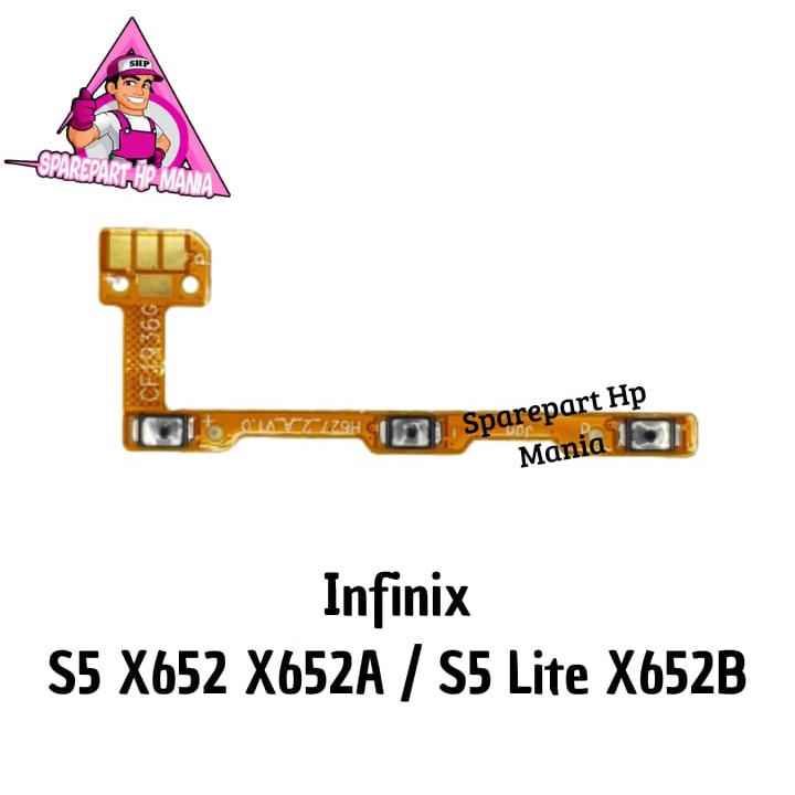 Jual FLEXIBLE ON OFF VOLUME INFINIX S5 X652 X652A S5 LITE X652B ...