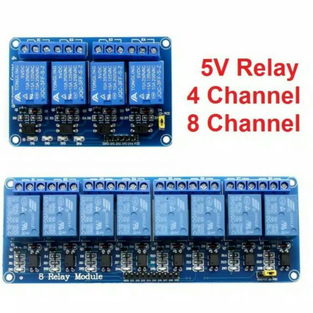 Jual Modul relay 8 channel atau 4 channel 5V | Shopee Indonesia