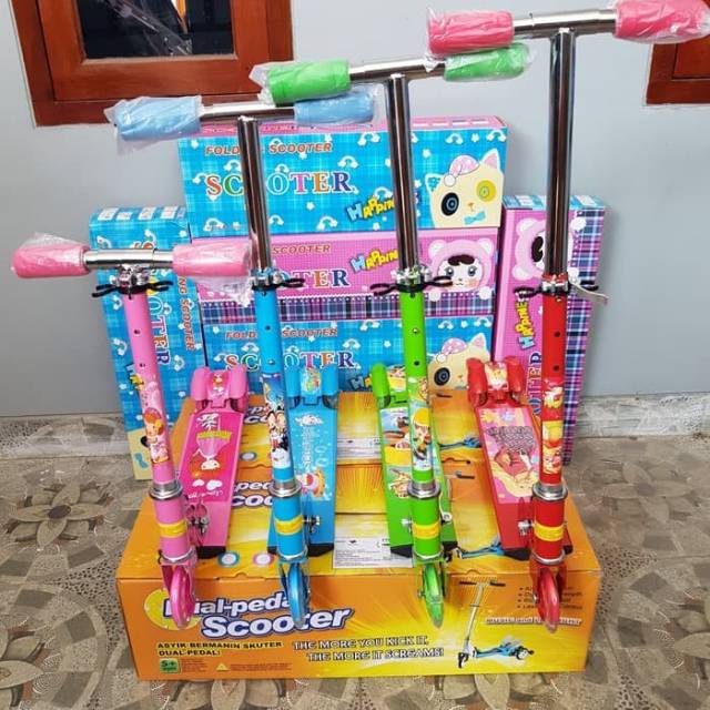 Jual SCOOTER OTOPET ANAK BESI KARAKTER ADA REM TANGAN + BEL | Shopee ...