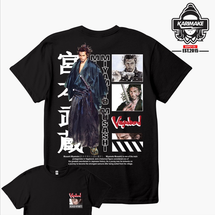 Jual Kaos Baju Anime VAGABOND MUSASHI MIYAMOTO Kaos Anime - SAKAZUKI ...