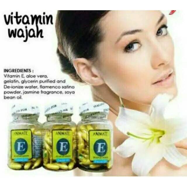 Jual Serum isi 60caps Animate E Facial Essence Whitening | Shopee Indonesia