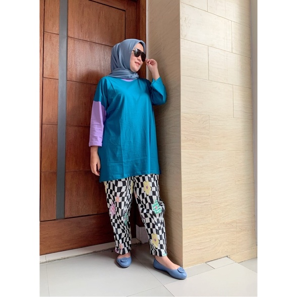 Jual New Color - Nov Basic 2 Tone Tosca | Shopee Indonesia