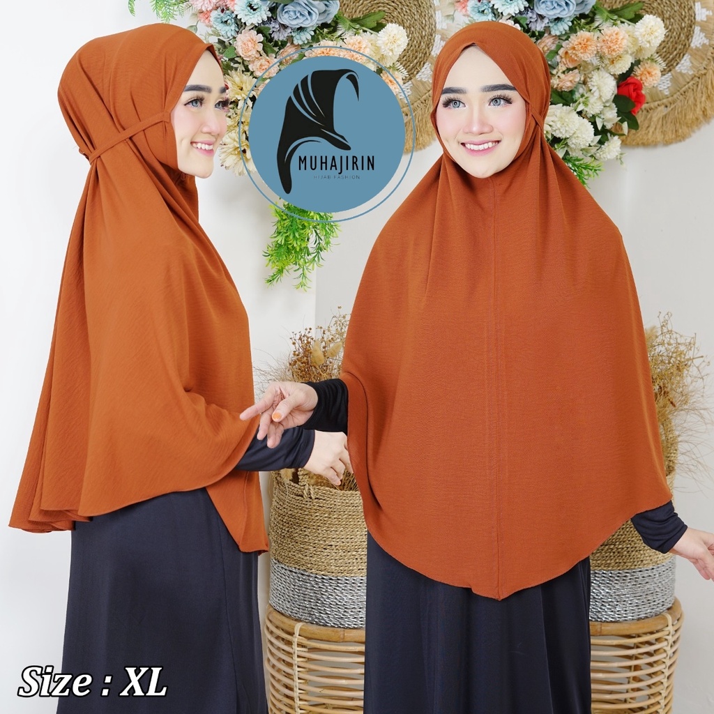 Jual 𝐌𝐮𝐡𝐚𝐣𝐢𝐫𝐢𝐧- Hijab Instan Bergo Maryam Crinkle AirFlow Syiria Tali ...