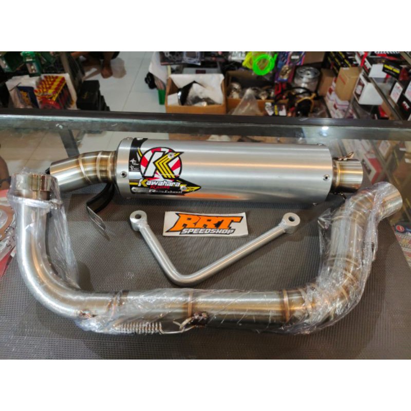 Jual Exhaust Knalpot Drag MIO BEAT SCOOPY 155cc NEW Kawahara Racing ...