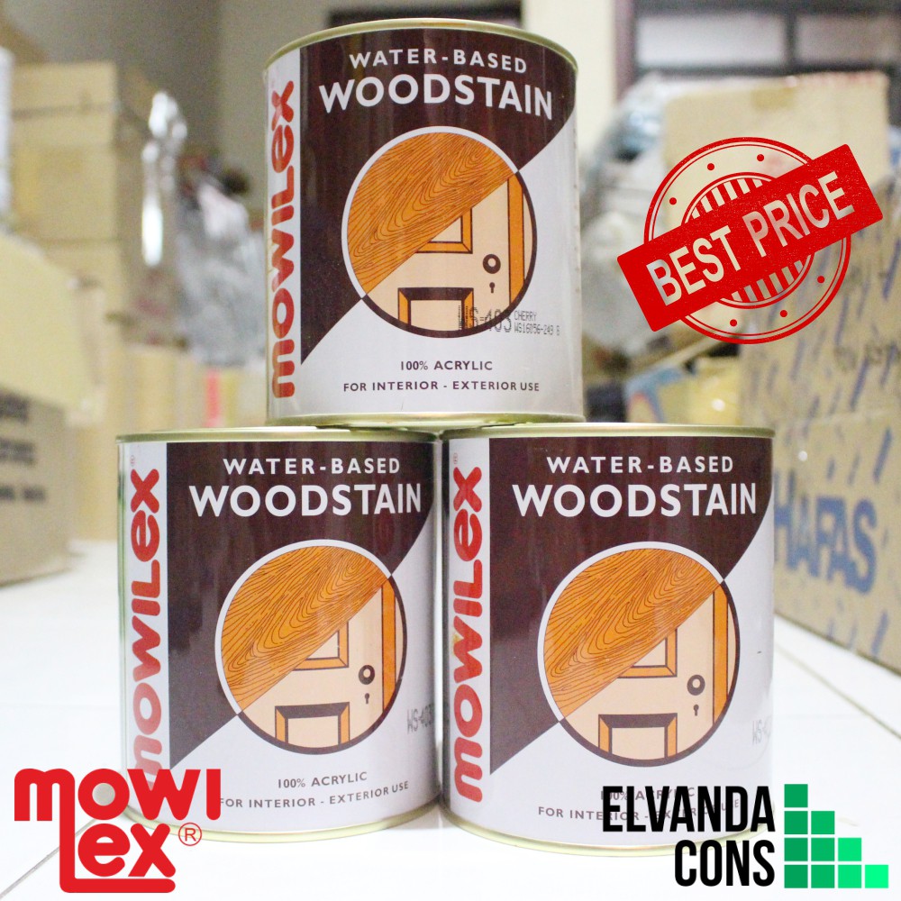 Jual Plitur/Politur Kayu MOWILEX WOODSTAIN Water Based | Shopee Indonesia