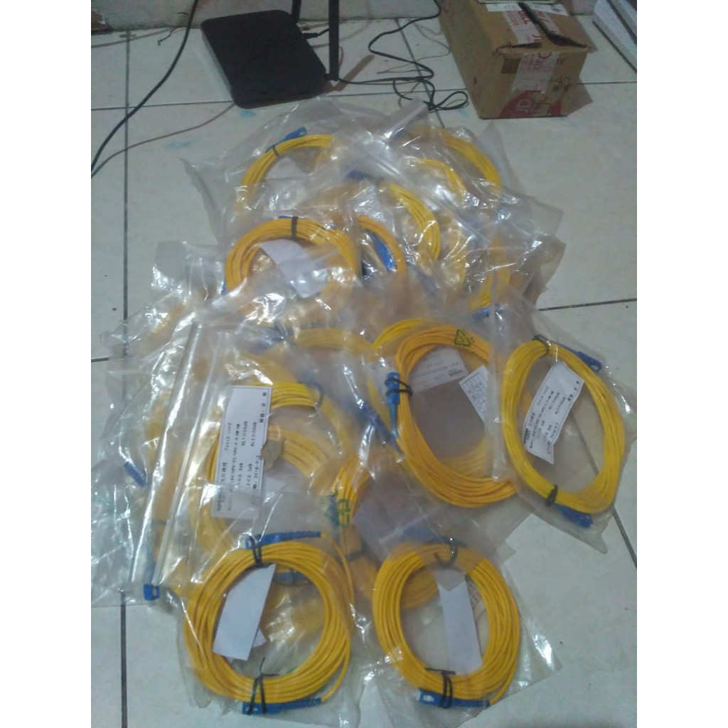 Jual Kabel Patch Cord FO SC UPC Kabel Fiber Optik Single Mode 2mm dan 3mm 5M | Shopee Indonesia