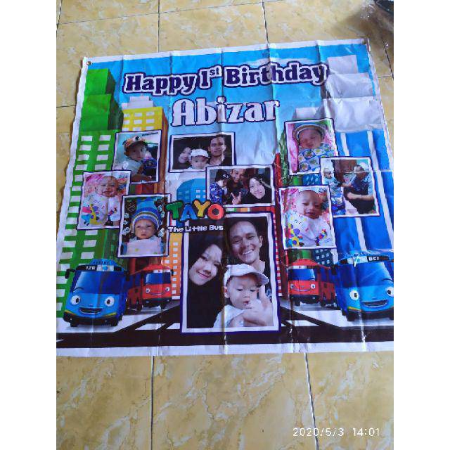 Jual Banner/backdrop perlengkapan ultah custom | Shopee Indonesia