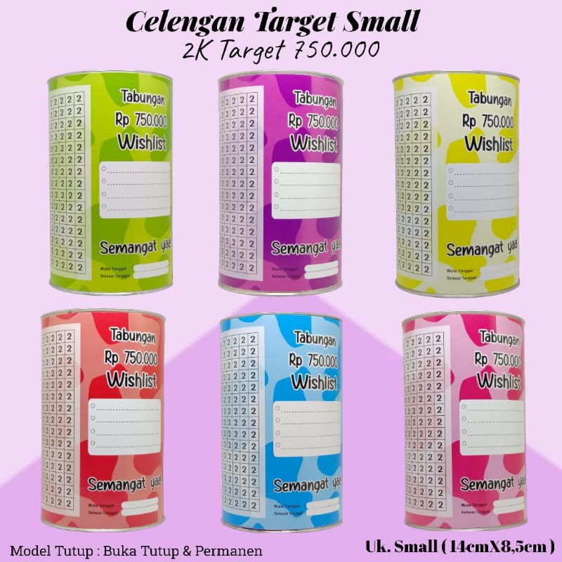 Jual Celengan Target 2k Target 750rb Tabungan Target Viral Celengan ...