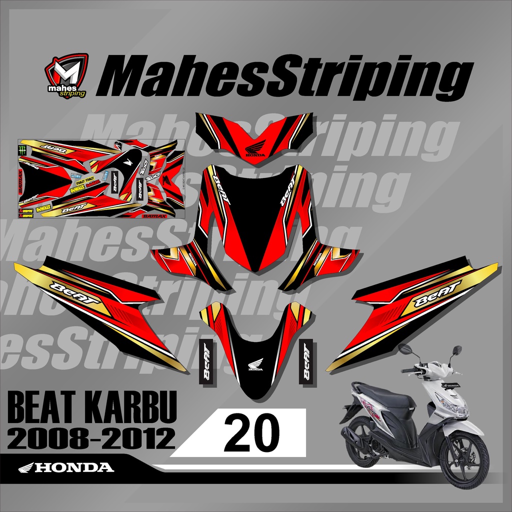 Jual Decal Stiker Fullbody Beat Karbu 2008 2009 2010 2011 2012 Variasi ...