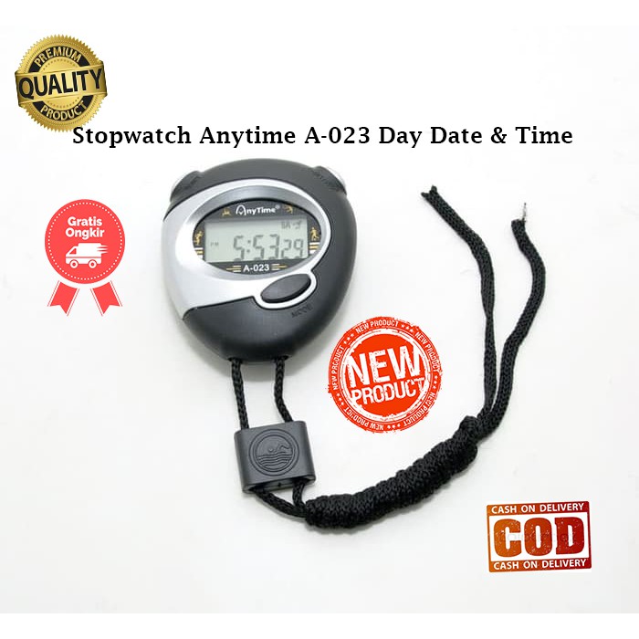 Jual STOPWATCH DIGITAL ANYTIME DILENGKAPI TANGGAL - DAY DATE & TIME ...