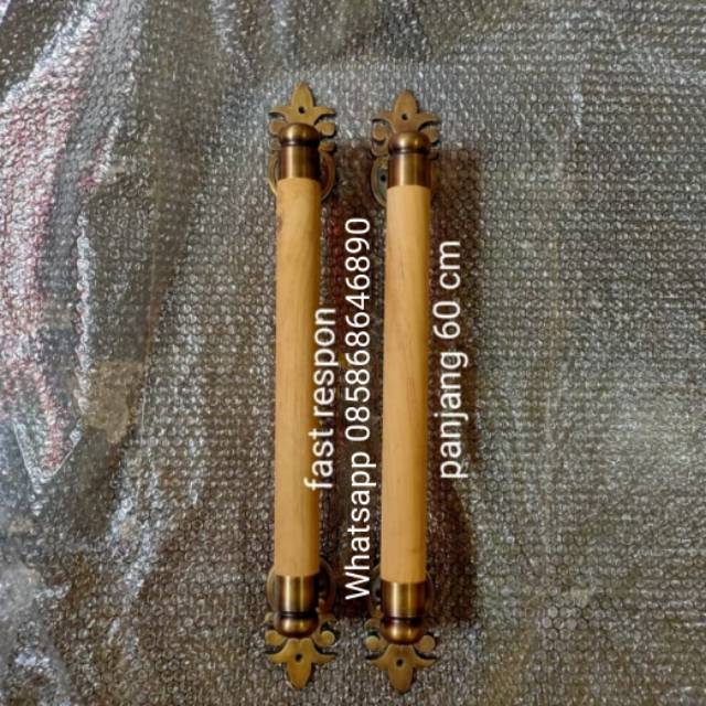 Jual Handle pintu rumah kayu kuningan antik 60 cm | Shopee Indonesia