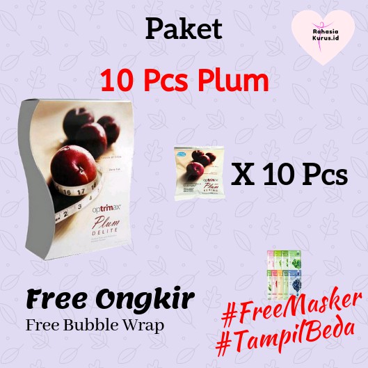 Jual [PAKET 10 HARI] Optrimax Plum Delite - Optimax Buah Kering Diet Detox Kurus Langsing Herbal ...