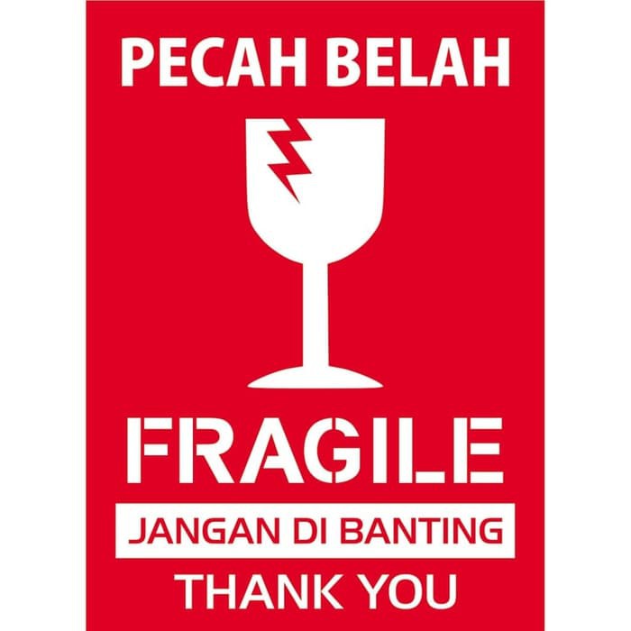Jual Sticker FRAGILE anti air 20pcs | Shopee Indonesia