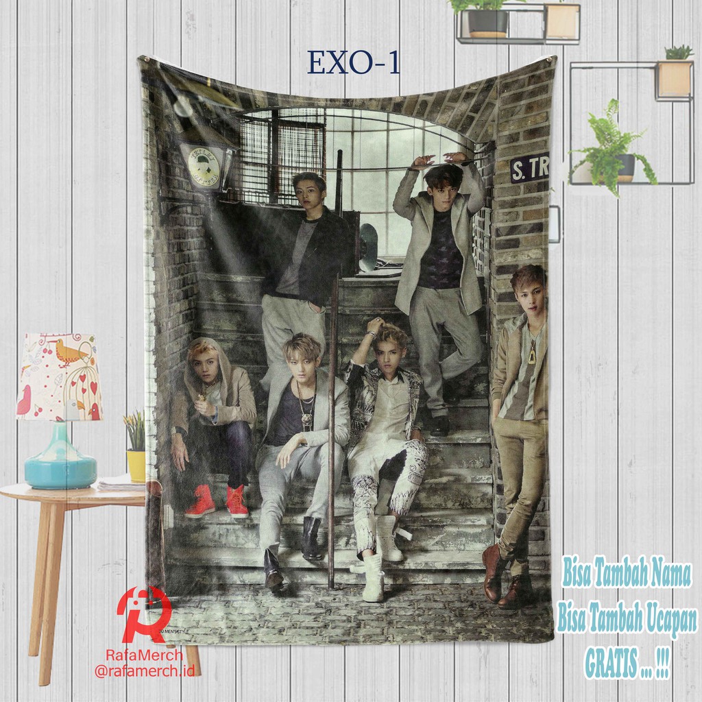 Jual Selimut Ganteng | Selimut KPop | Selimut Custom - Boyband EXO ...