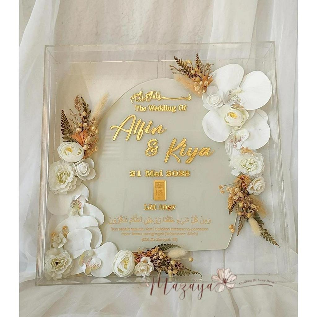 Jual Mahar pernikahan - mahar akrilik tetes air - mahar by request ...