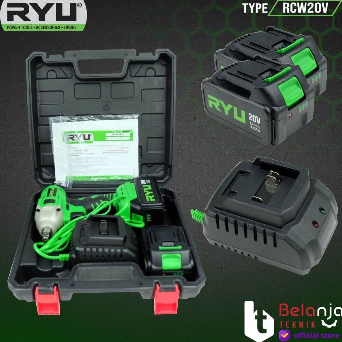 Jual Ryu Cordless Impact Wrench Rcw 20 V Pembuka Baut Baterai Rcw20V ...