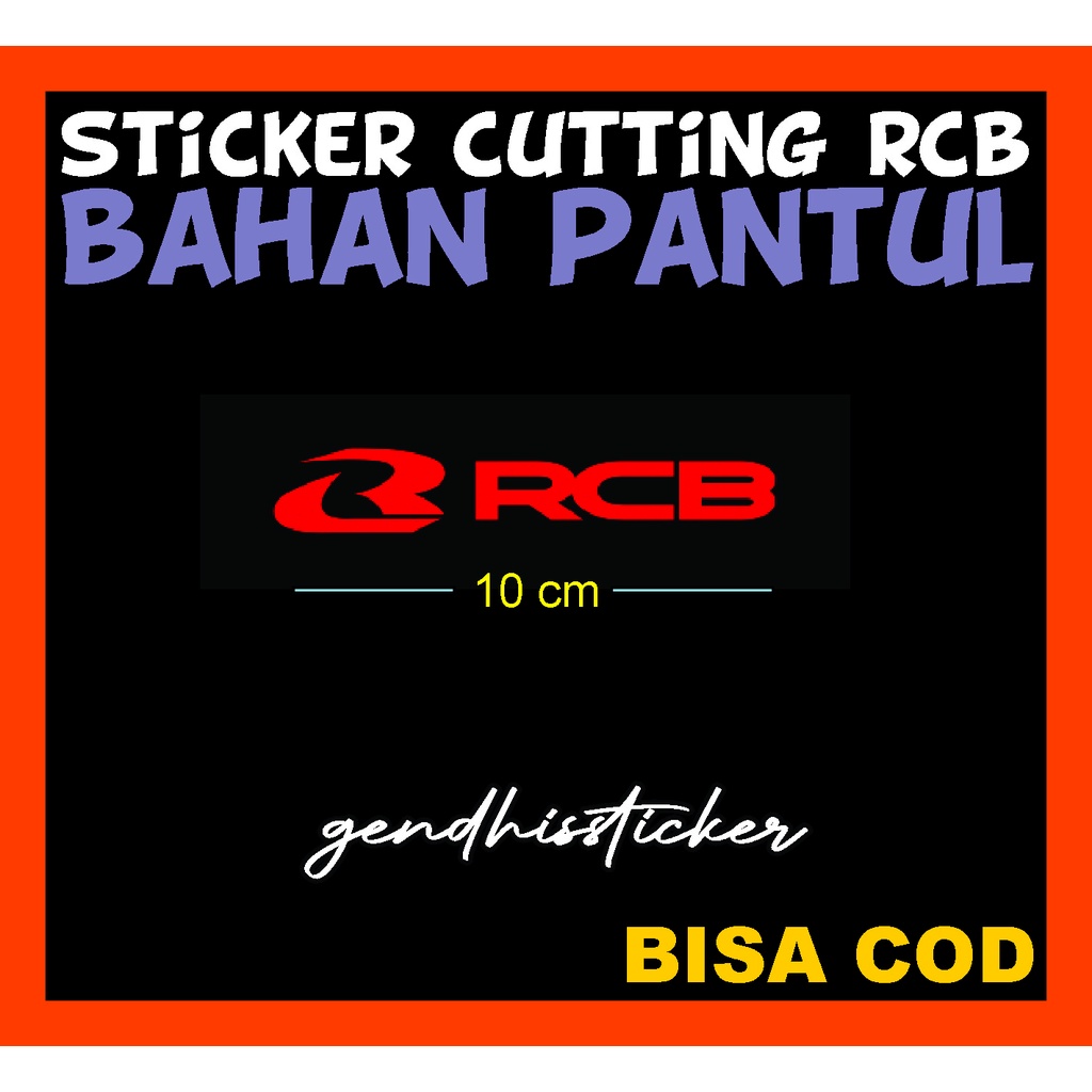 Jual Stiker Cutting RCB Merah Tinggal Tempel | Shopee Indonesia