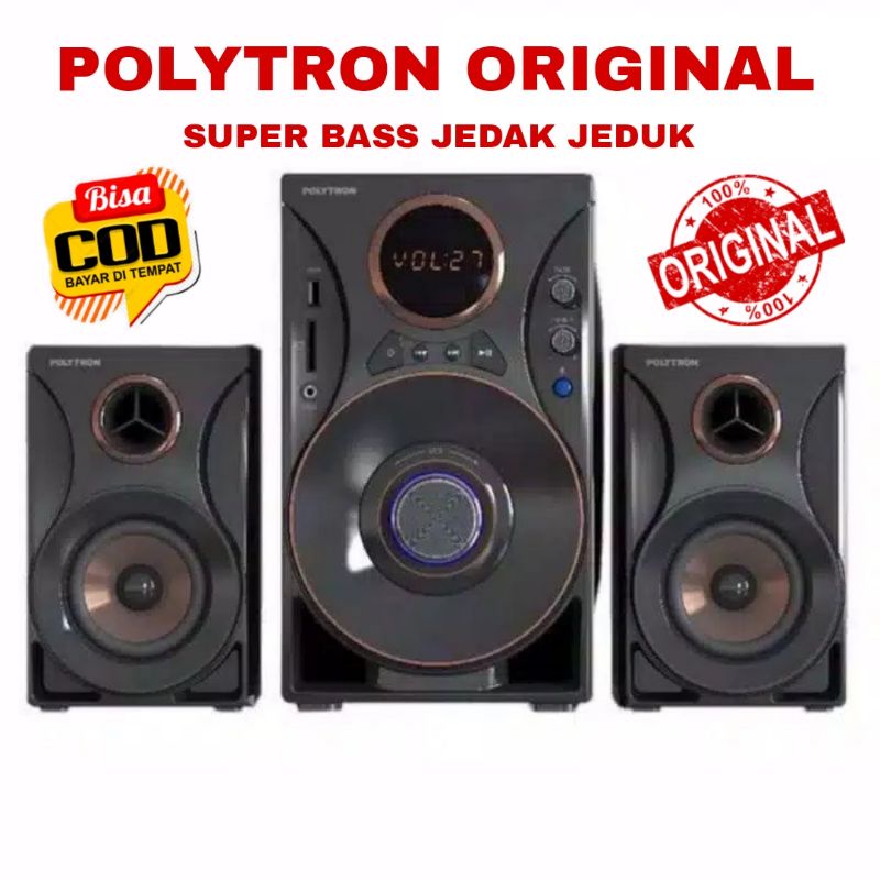 Jual POLYTRON PMA9310 Multimedia Audio Speaker Portabel Bluetooth/AUX ...