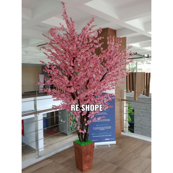 Jual Pohon Bunga Sakura Besar/sakura hias Plastik Artificial Dekorasi ...