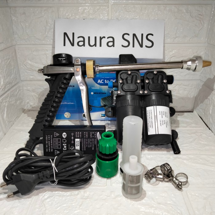 Jual MESIN POMPA AIR DC 250 PSI GUN ZET METAL +TABUNG SABUN TANPA ...