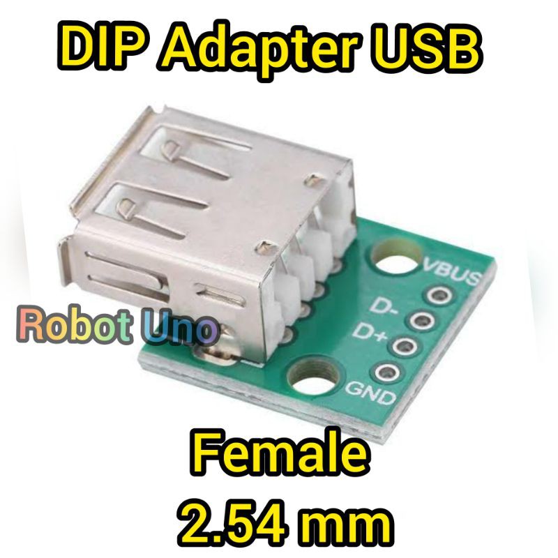 Jual DIP Adapter USB Femalae 2.54 mm | Shopee Indonesia