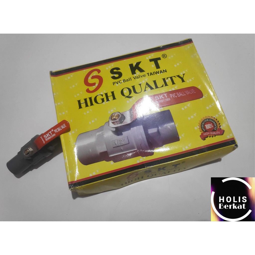 Jual Ball Valve SKT 1/2" / Stop Kran PVC 1/2" SKT HIGH QUALITY | Shopee Indonesia