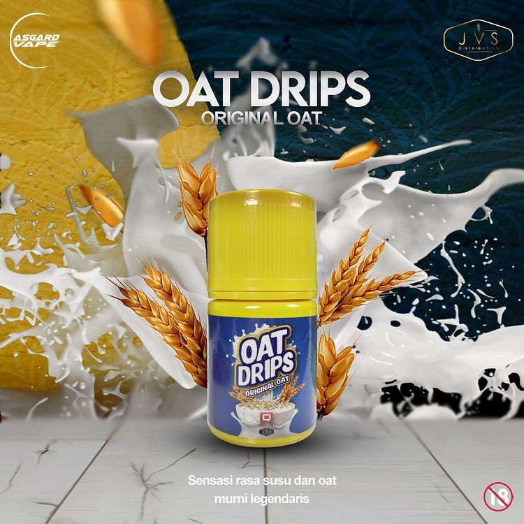 Jual Oat Drips V1 60ml 60 ml Original Oat Milk Cereal 3mg 6mg 3 6 mg ...